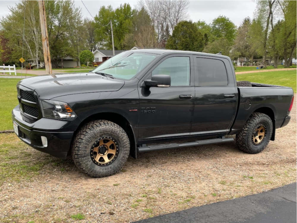 2018 Ram 1500 with 17x8.5 0 Method Con6 and 35/12.5R17 Kenda Klever R/t ...