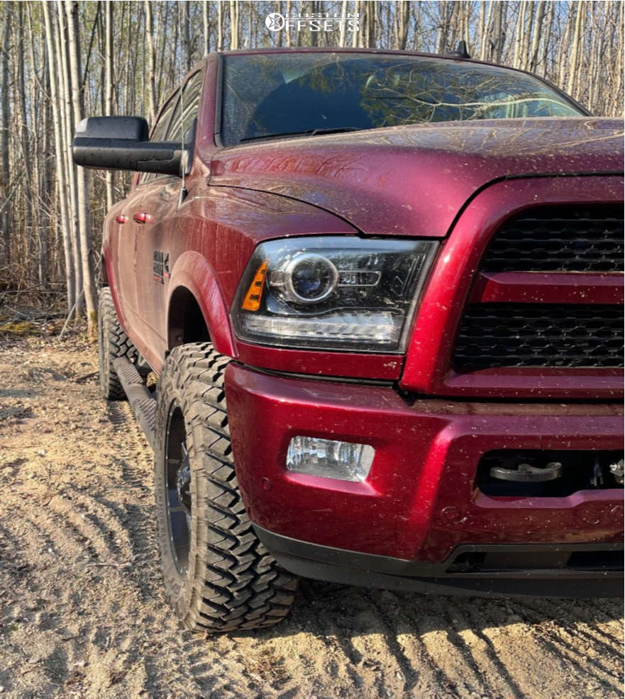 2017 Ram 2500 with 20x9 1 Fuel Maverick D610 and 35/12.5R20 Nitto Trail ...