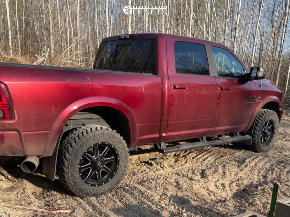 2017 Ram 2500 with 20x9 1 Fuel Maverick D610 and 35/12.5R20 Nitto Trail ...