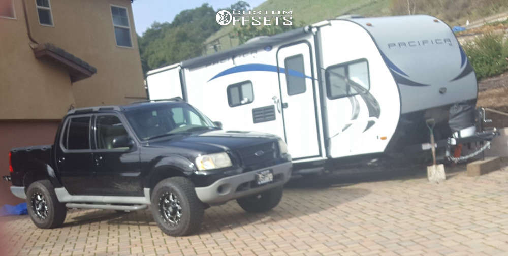 2002 Ford Explorer Sport Trac with 17x9 18 Mayhem Monstir and 285/70R17 ...