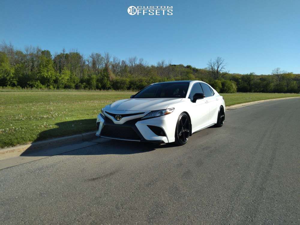 2020 Toyota Camry with 20x8.5 38 Asanti Black Abl-22 and 245/35R20 ...