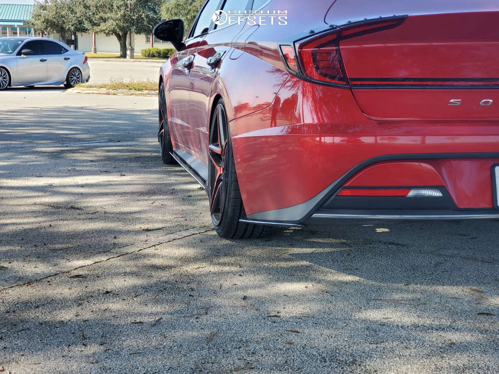 2020 Hyundai Sonata with 20x8.5 38 Spec-1 Sp-54 and 225/35R20 Achilles ...