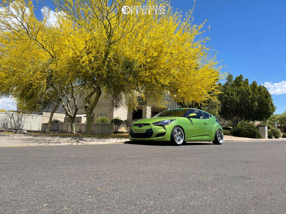 2012 Hyundai Veloster with 18x9.5 15 Lodio Drive Pure Spirits and 225 ...