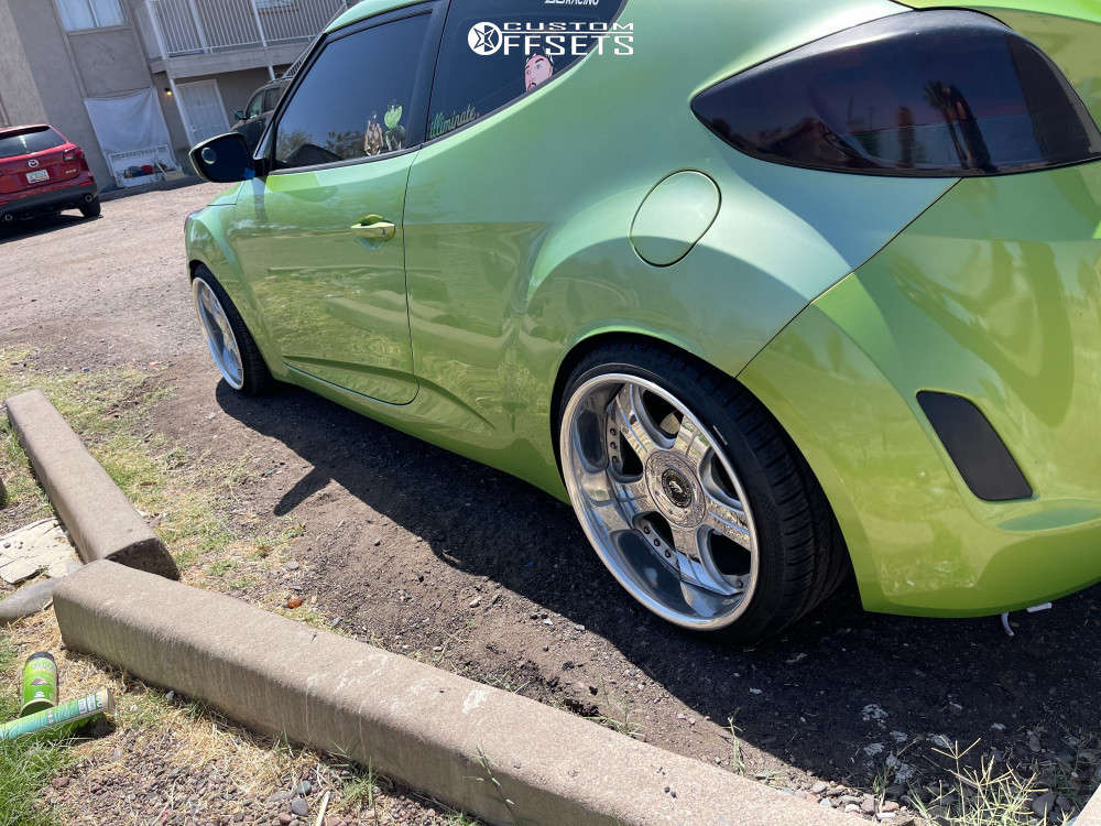 2012 Hyundai Veloster with 18x9.5 15 Lodio Drive Pure Spirits and 225 ...