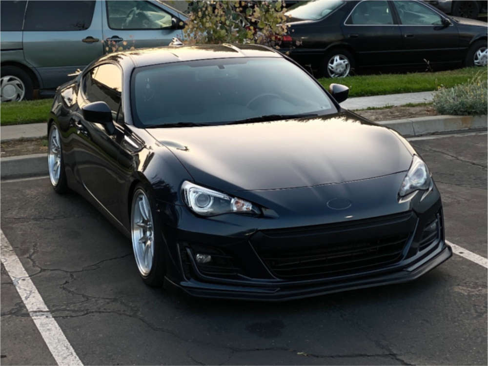 2017 Subaru BRZ with 18x8.5 35 Aodhan Ds02 and 225/40R18 Nankang Ns-20 ...