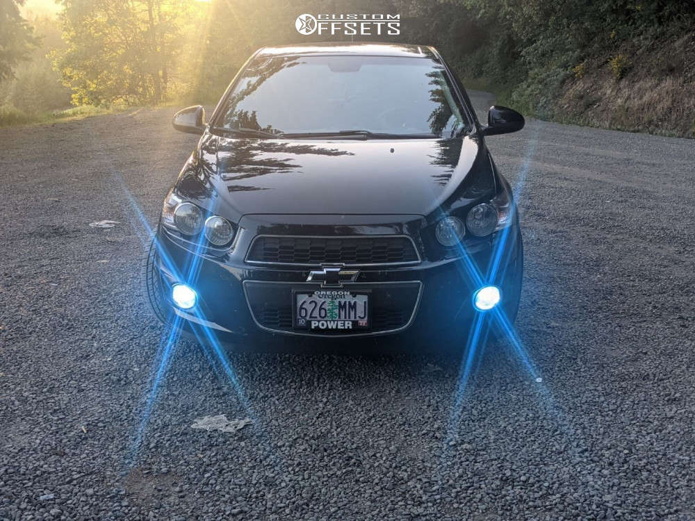 2012 Chevrolet Sonic with 18x8.5 40 Petrol P4b and 245/35R18 Centennial ...