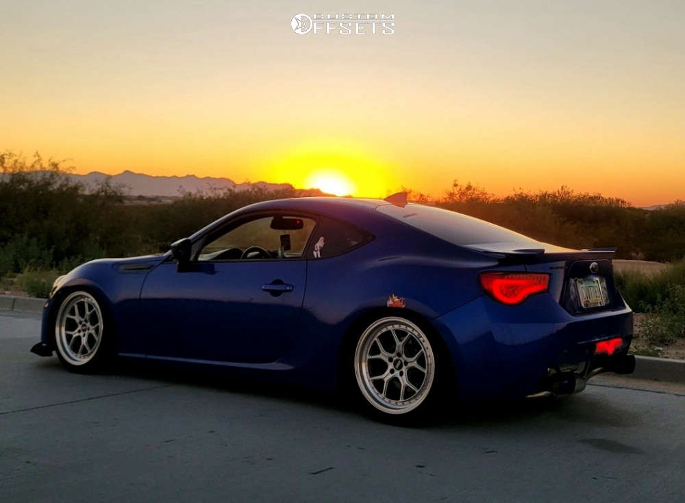 2016 Subaru BRZ with 18x8.5 30 ESR Cs2 and 225/40R18 Toyo Tires Extensa ...