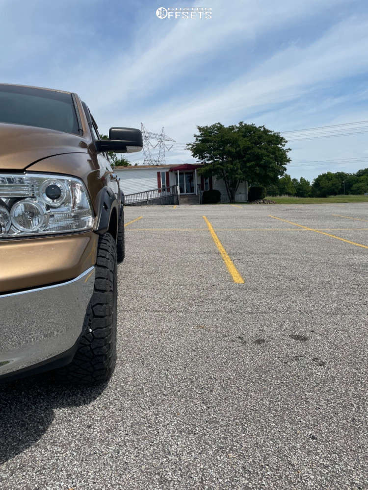 2012 Ram 1500 with 18x9 -12 Mayhem Rampage 8090 and 295/70R18 Nitto ...