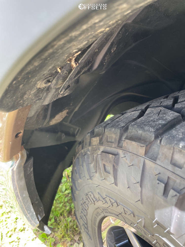 2012 Ram 1500 with 18x9 -12 Mayhem Rampage 8090 and 295/70R18 Nitto ...