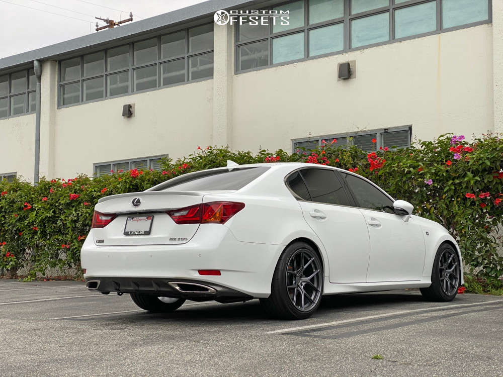 2015 Lexus GS350 with 19x9 35 Titan7 Ts-5 and 245/40R19 Yokohama Advan ...