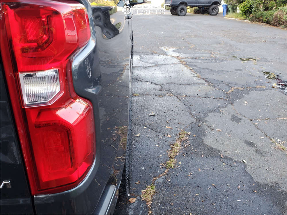 2020 Chevrolet Silverado 1500 with 20x9 12 Black Rhino Wanaka and 275/60R20 Pirelli Scorpion All ...