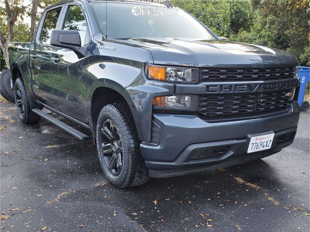 2020 Chevrolet Silverado 1500 with 20x9 12 Black Rhino Wanaka and 275/60R20 Pirelli Scorpion All ...