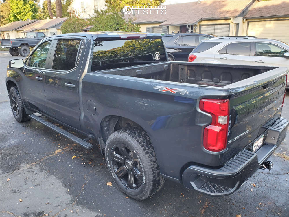 2020 Chevrolet Silverado 1500 with 20x9 12 Black Rhino Wanaka and 275 ...