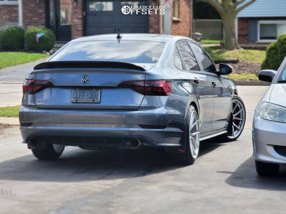 2019 Volkswagen Jetta with 19x9.5 45 Advanti Racing Hybris and 255 ...