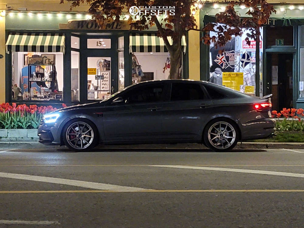 2019 Volkswagen Jetta with 19x9.5 45 Advanti Racing Hybris and 255 ...