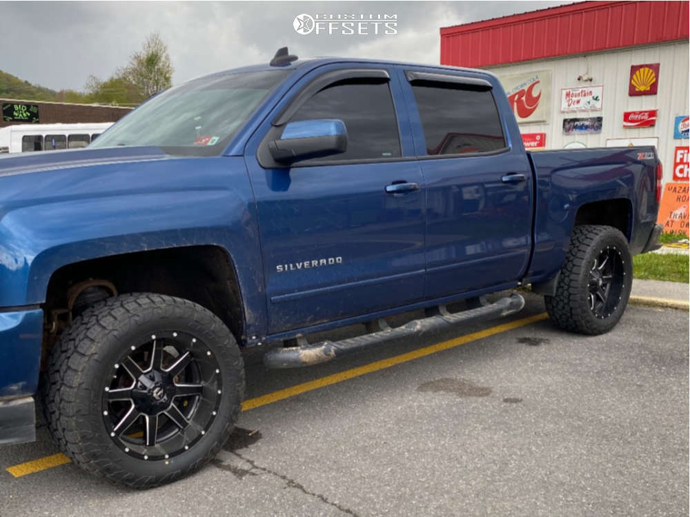 2016 Chevrolet Silverado 1500 with 20x10 -24 Fuel Ignite and 33/12.5R20 ...