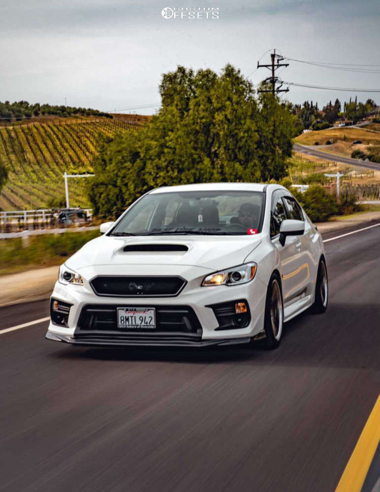 2019 Subaru WRX with 18x9.5 38 Work Emotion Cr 2p and 265/35R18 ...