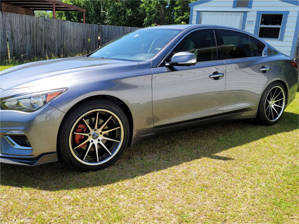 2018 INFINITI Q50 with 19x9.5 40 Rohana Rc10 and 245/45R19 Toyo Tires ...