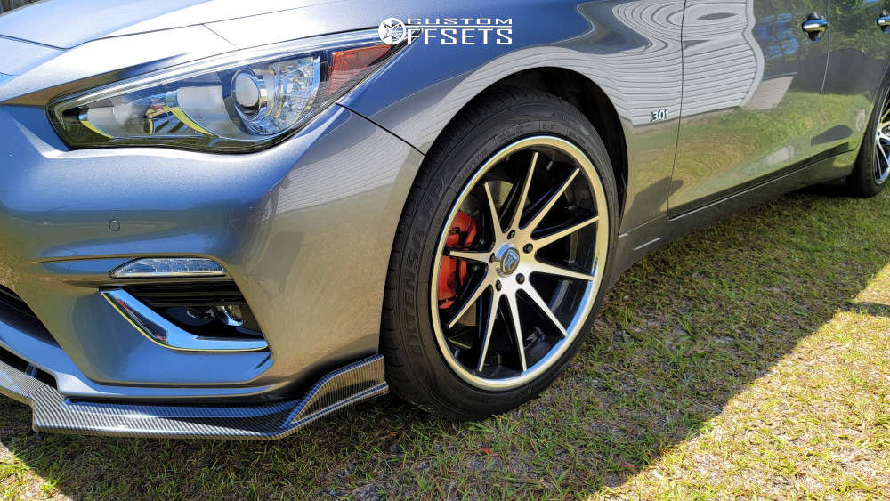 2018 INFINITI Q50 with 19x9.5 40 Rohana Rc10 and 245/45R19 Toyo Tires ...