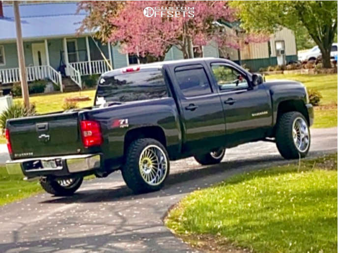 2010 Chevrolet Silverado 1500 with 22x12 44 Hardcore Offroad Hc17 and ...