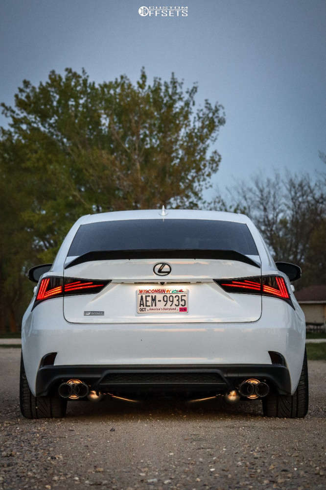 2018 Lexus IS300 with 19x9 40 BC Forged MLE52 and 235/35R19 Continental ...