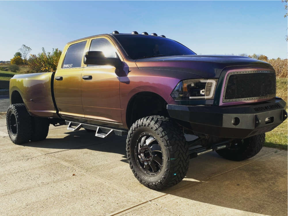 2011 Ram 3500 with 20x10 -18 Fuel Cleaver and 38/12.5R20 Toyo Tires ...
