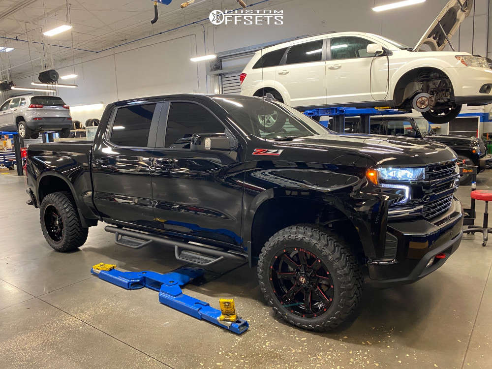 2021 Chevrolet Silverado 1500 with 20x10 -19 Ballistic Rage and 33/12 ...