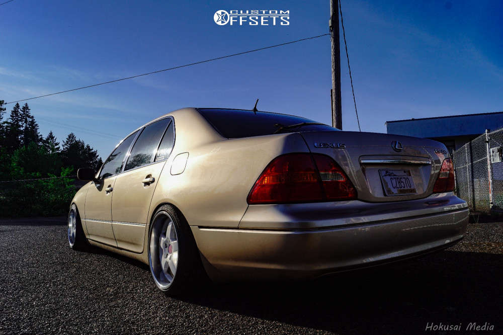2002 Lexus LS430 with 18x8.5 13 OZ Racing Hamann HM5 and 215/35R18 ...