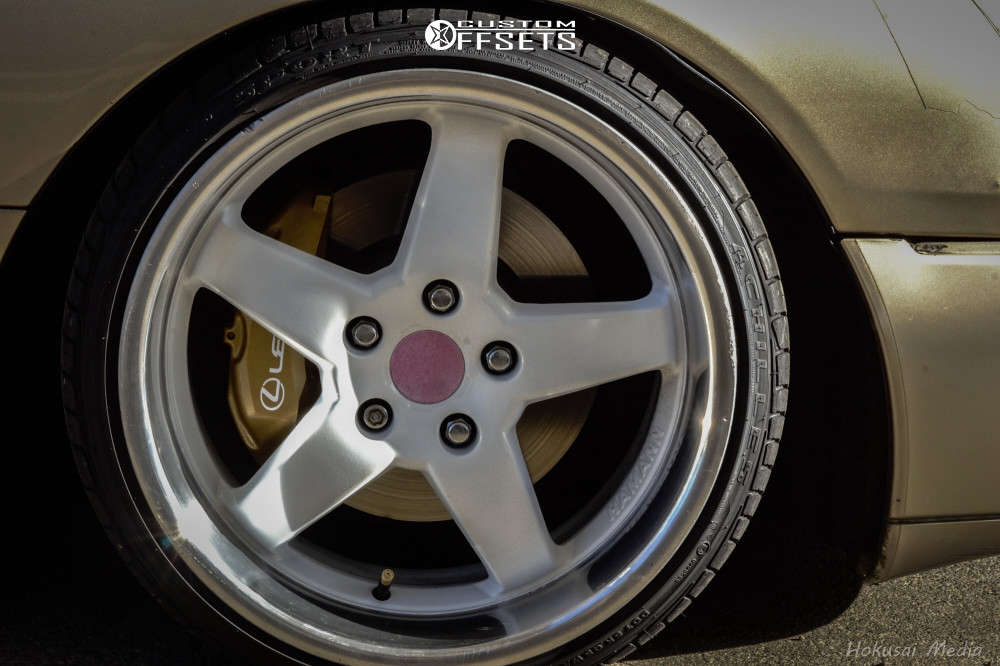 2002 Lexus LS430 with 18x8.5 13 OZ Racing Hamann HM5 and 215/35R18 ...