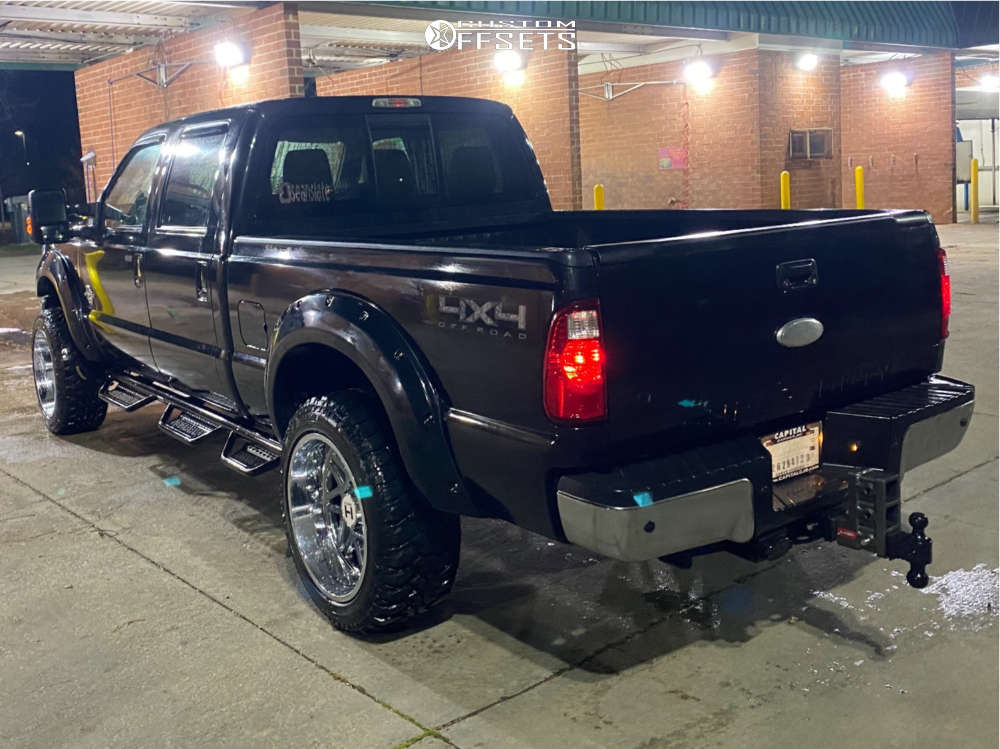 2012 Ford F-250 Super Duty with 22x12 0 Hostile Sprocket and 35/12.5R22 ...