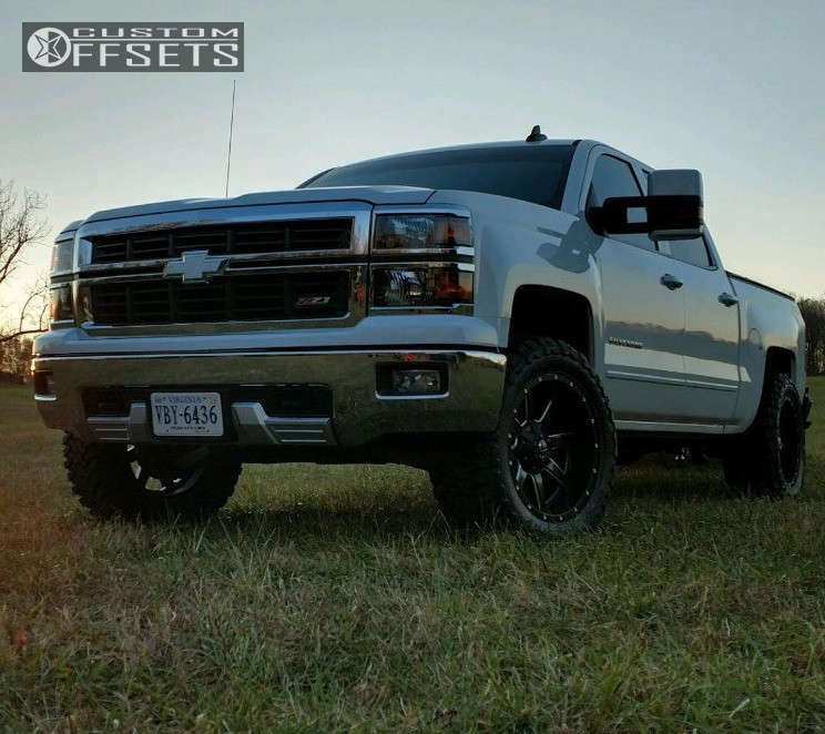 2015 Chevrolet Silverado 1500 with 20x10 -24 Fuel Maverick and 33/12 ...
