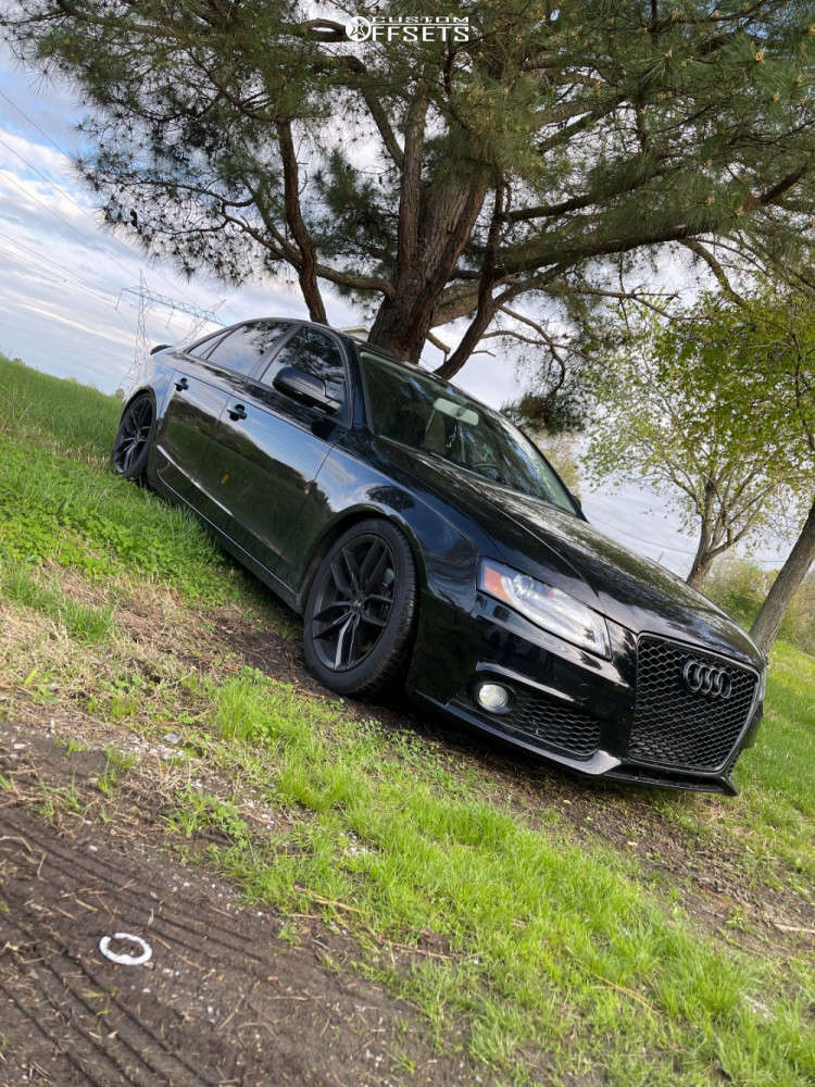 2011 Audi A4 Quattro with 18x8 44 Niche Vosso and 255/40R18 Pirelli ...