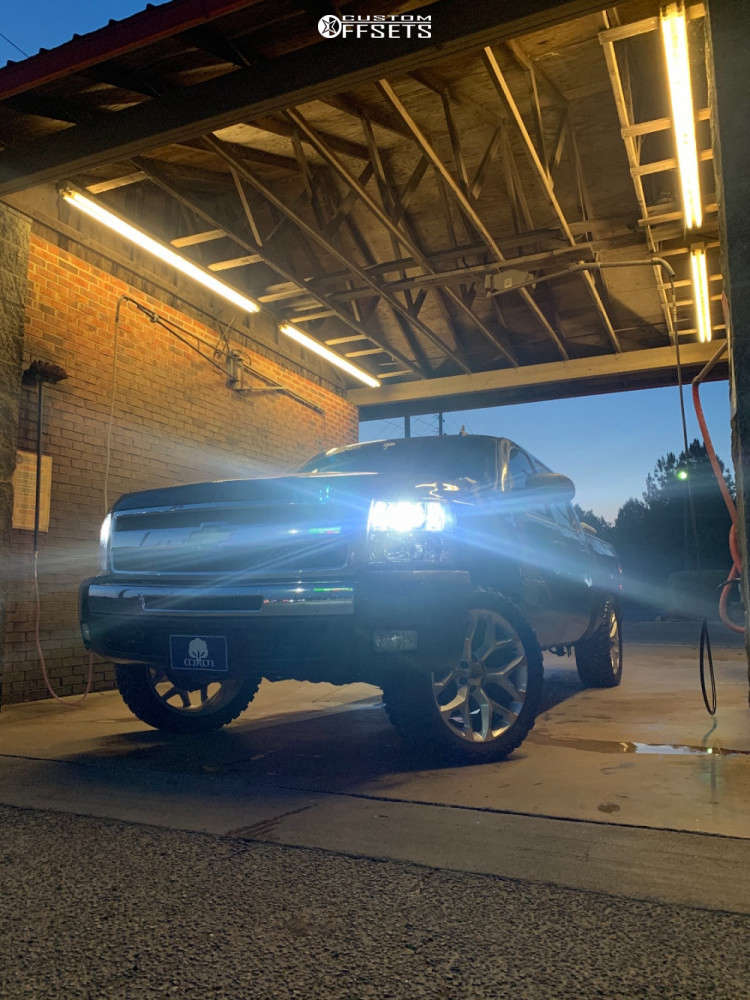 2011 Chevrolet Silverado 1500 with 22x9 30 OE Creations Snowflakes and ...