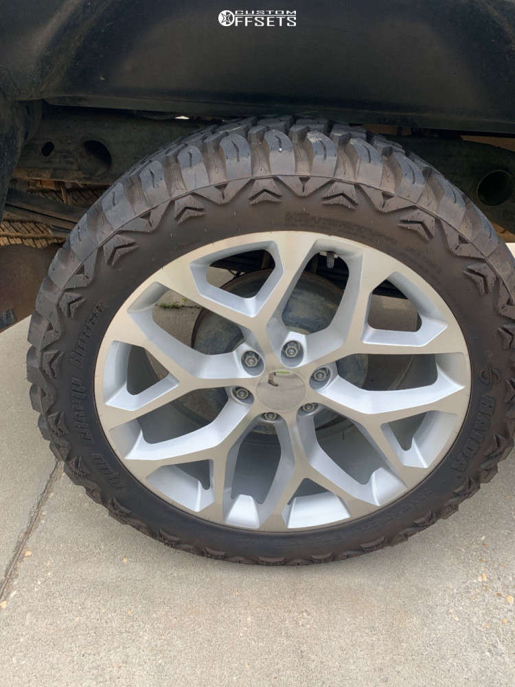 2011 Chevrolet Silverado 1500 with 22x9 30 OE Creations Snowflakes and ...