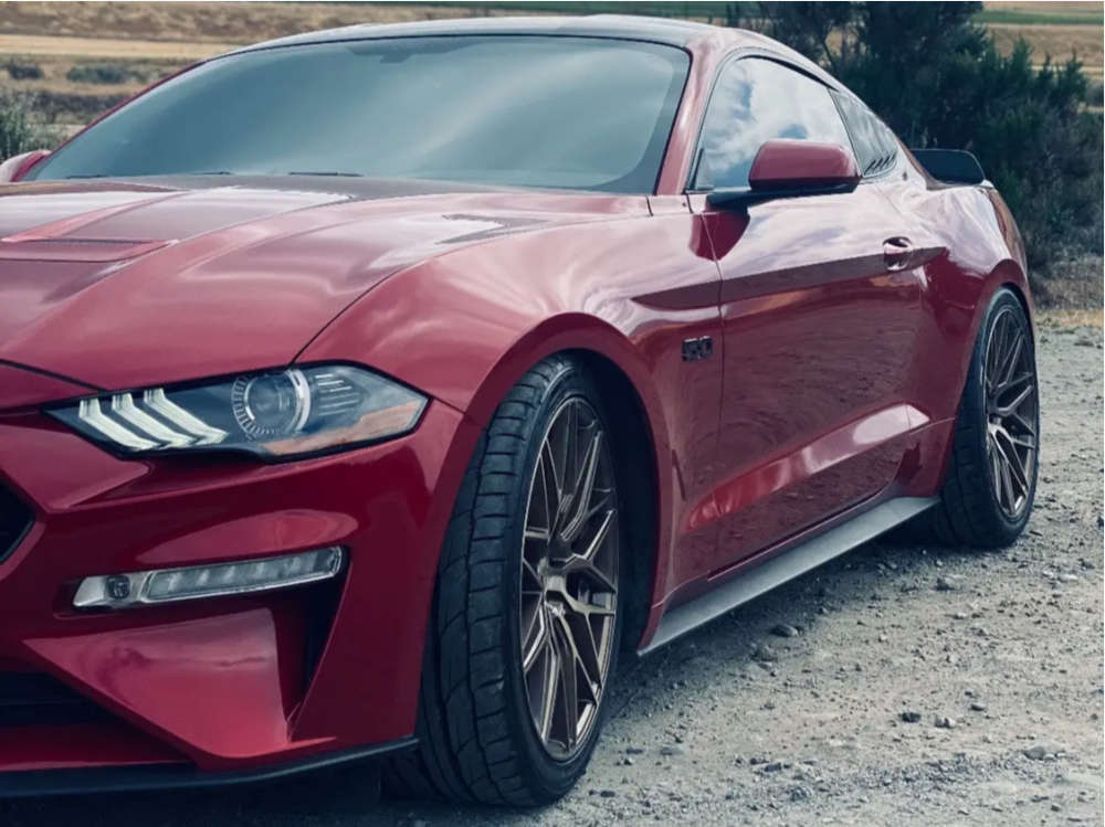 2020 Ford Mustang with 20x9 35 F1R F103 and 265/35R20 Nitto Nt555 G2 ...