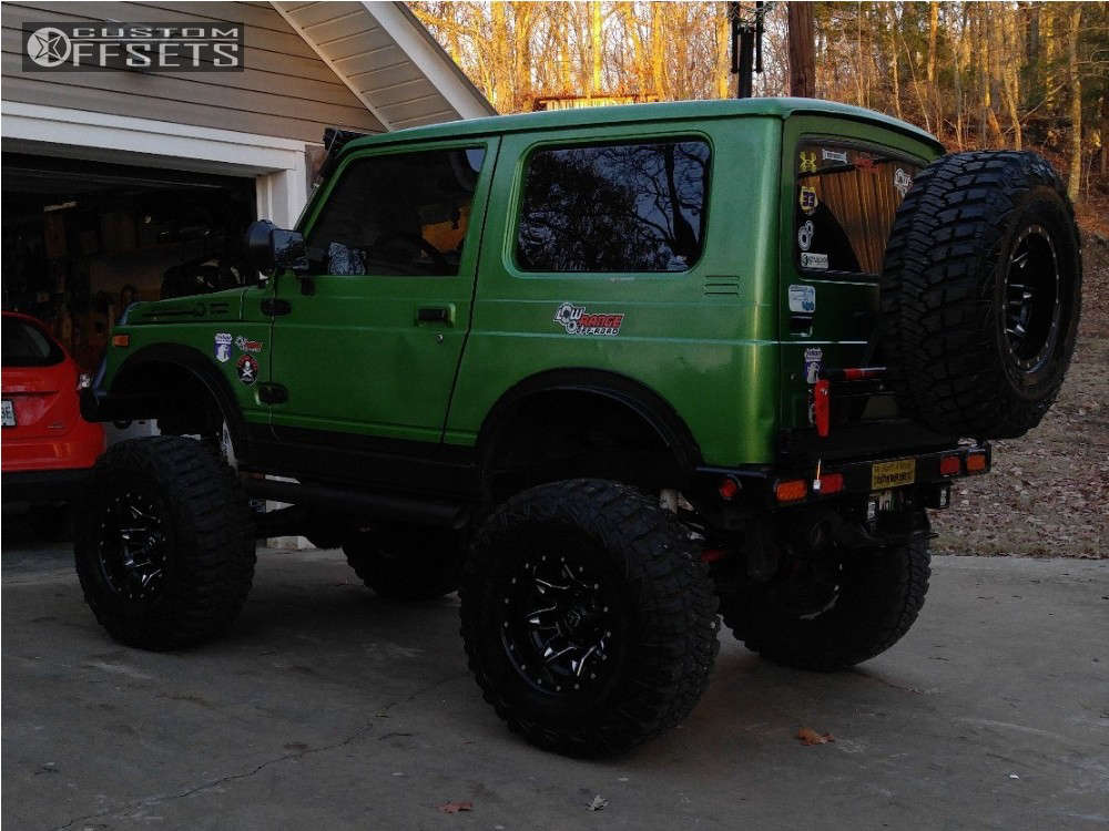 1987 Suzuki Samurai with 15x10 -43 Fuel Lethal and 33/12.5R15 Kenda ...