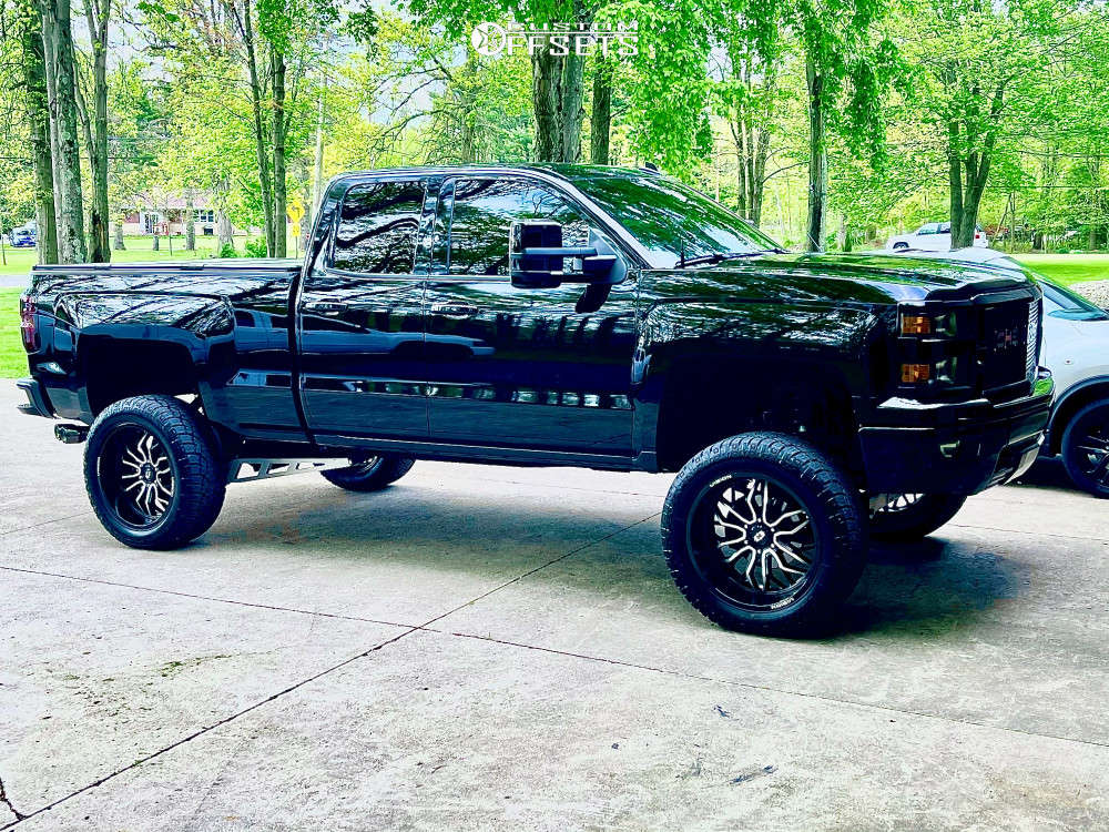 2014 Chevrolet Silverado 1500 with 22x10 -19 Vision Riot and 35/12.5R22 ...