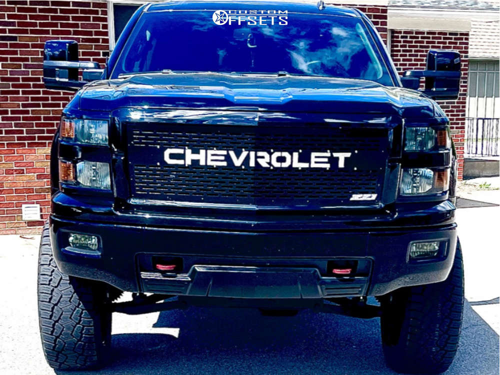 2014 Chevrolet Silverado 1500 with 22x10 -19 Vision Riot and 35/12.5R22 ...