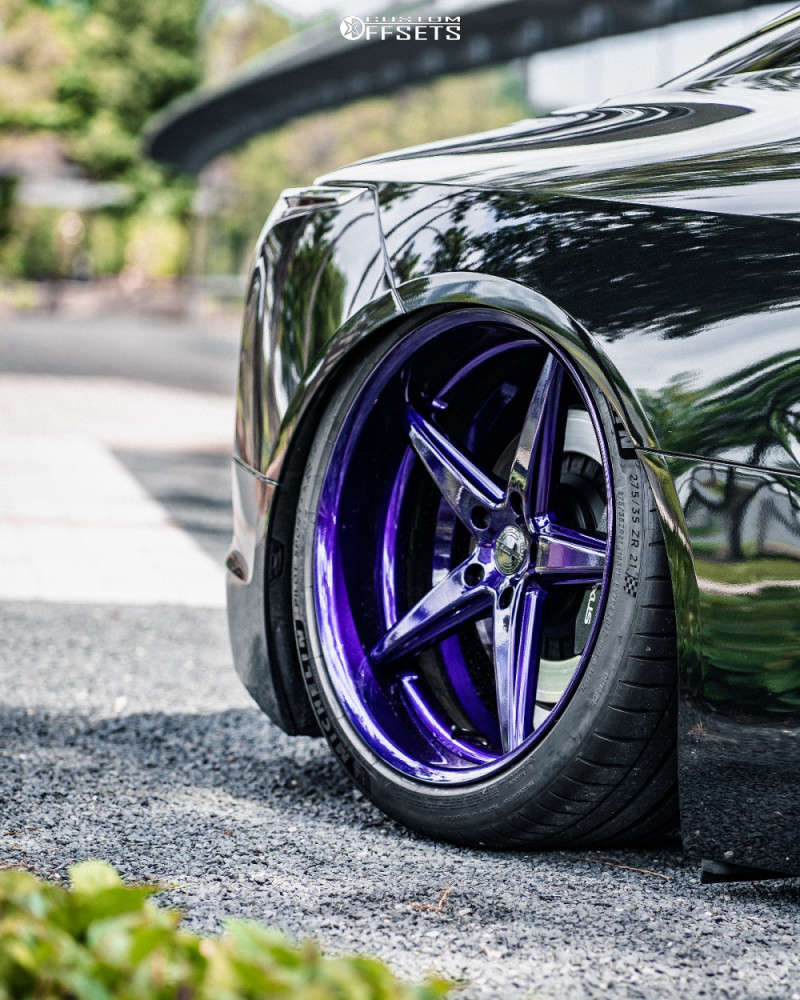 2018 Lexus LC500 with 21x9 1 Vossen Vws3 and 245/35R21 Michelin Pilot ...