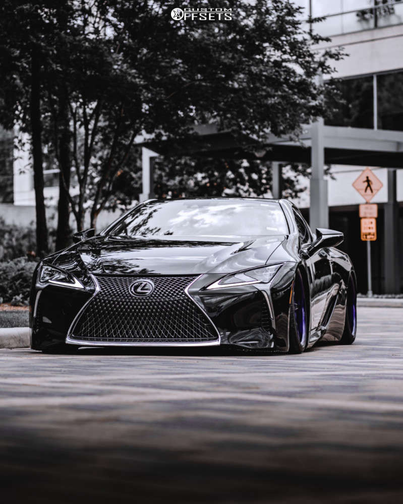 2018 Lexus LC500 with 21x9 1 Vossen Vws3 and 245/35R21 Michelin Pilot ...