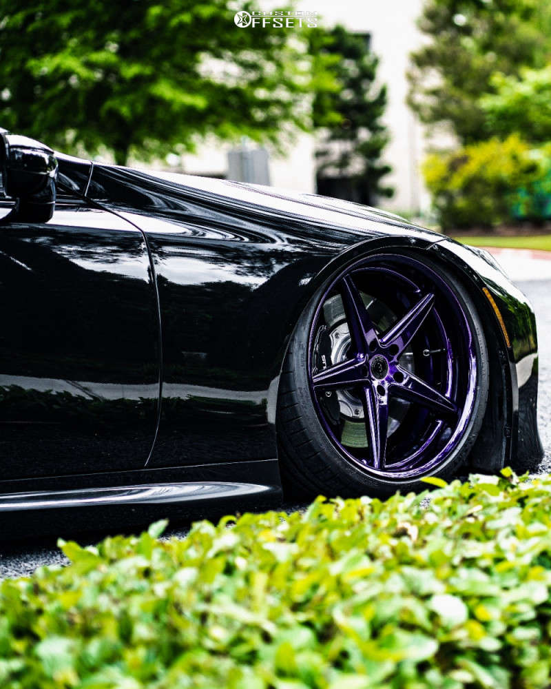 2018 Lexus LC500 with 21x9 1 Vossen Vws3 and 245/35R21 Michelin Pilot ...