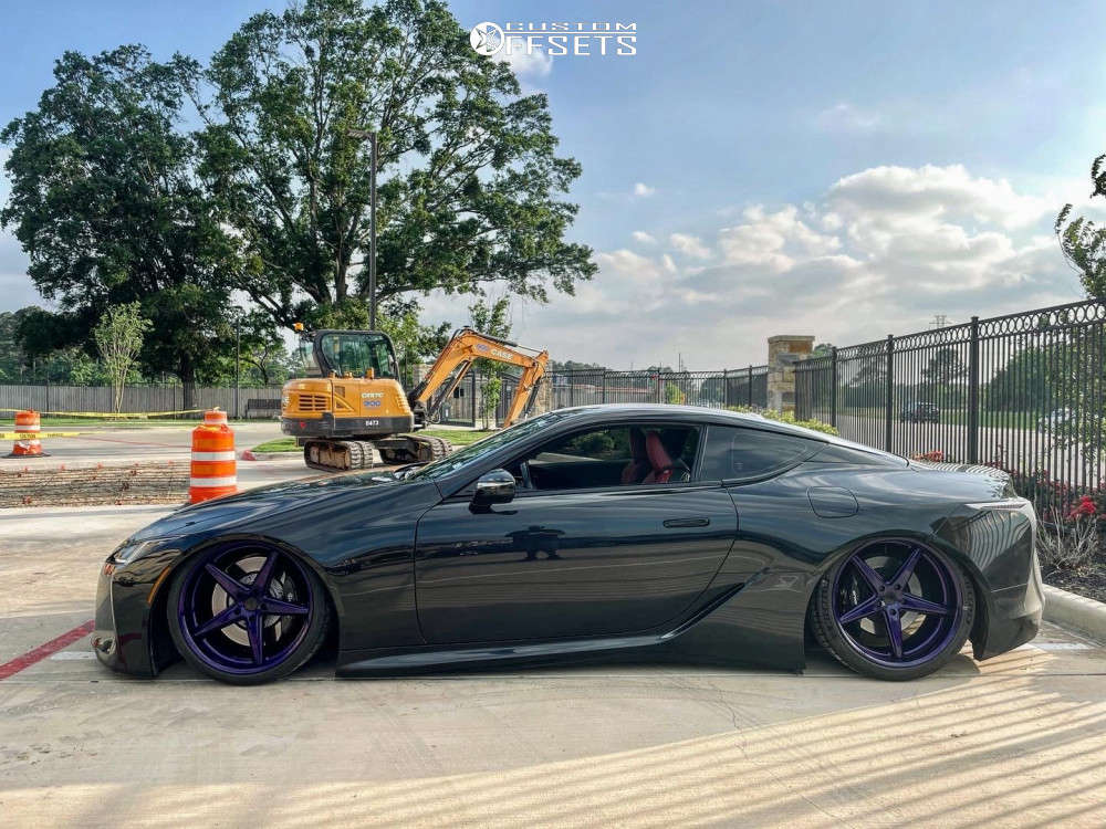 2018 Lexus LC500 with 21x9 1 Vossen Vws3 and 245/35R21 Michelin Pilot ...