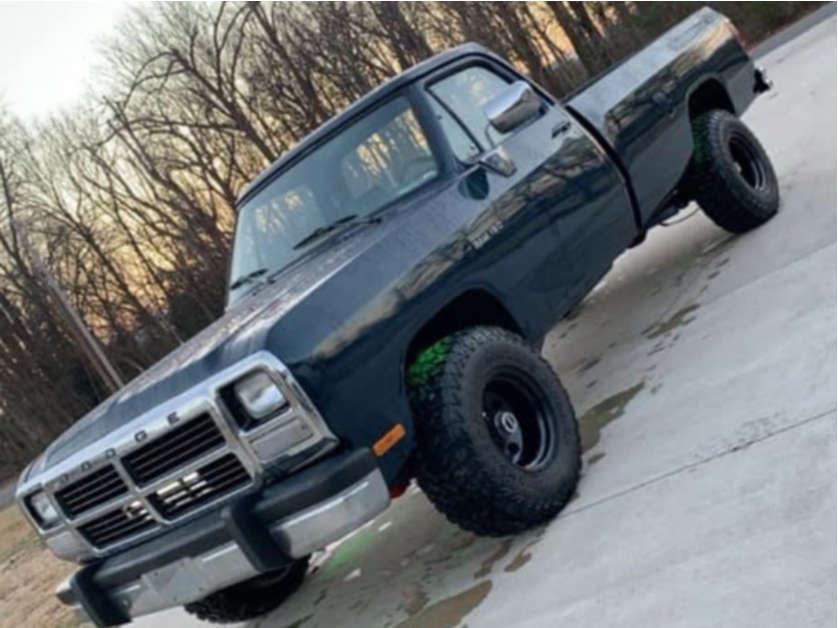 1993 Dodge W150 with 15x8.5 0 American Racing Bullet Hole and 33/8.5R15 ...