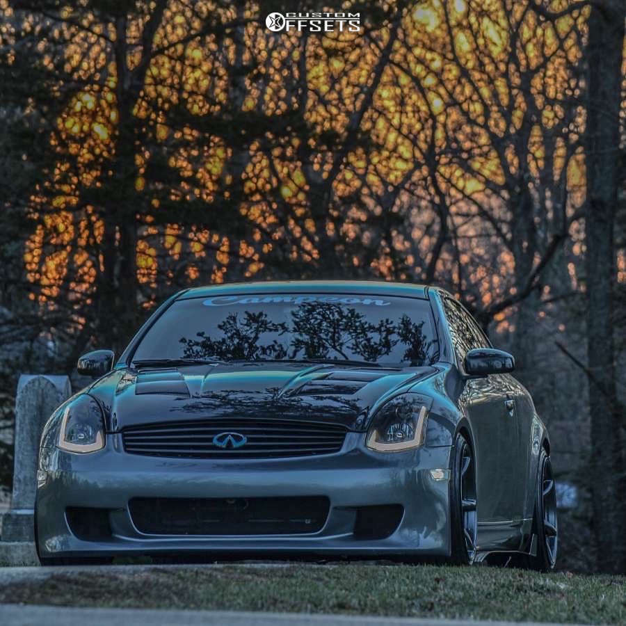 2007 Infiniti G35 Wheel Offset Nearly Flush Coilovers | 1700218 ...