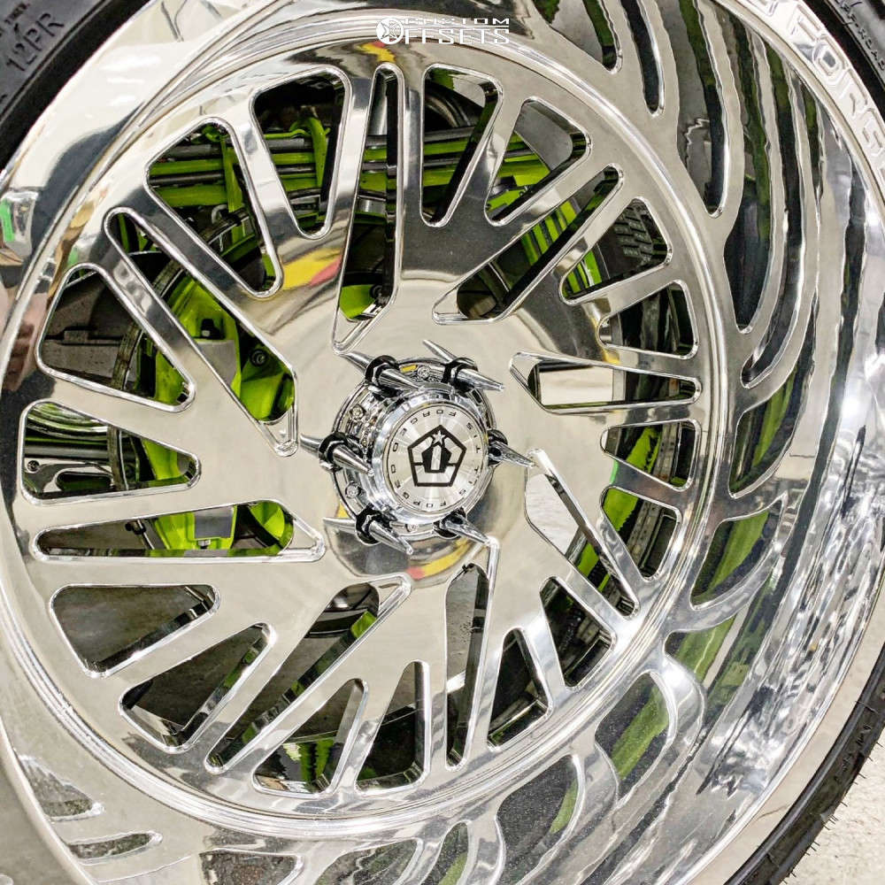 2016 Chevrolet Silverado 1500 with 26x14 TIS Forged F102 and 37/14.5R26 ...