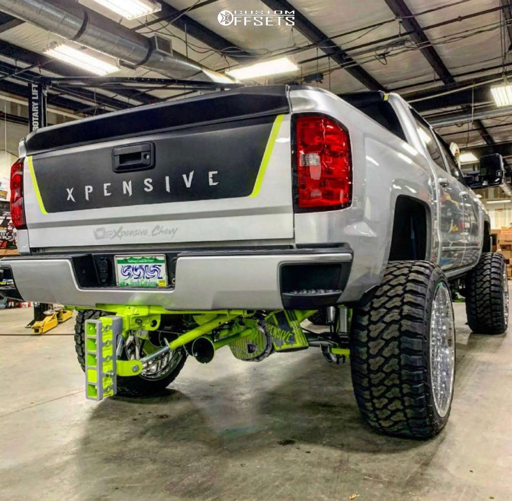 2016 Chevrolet Silverado 1500 with 26x14 TIS Forged F102 and 37/14.5R26 ...