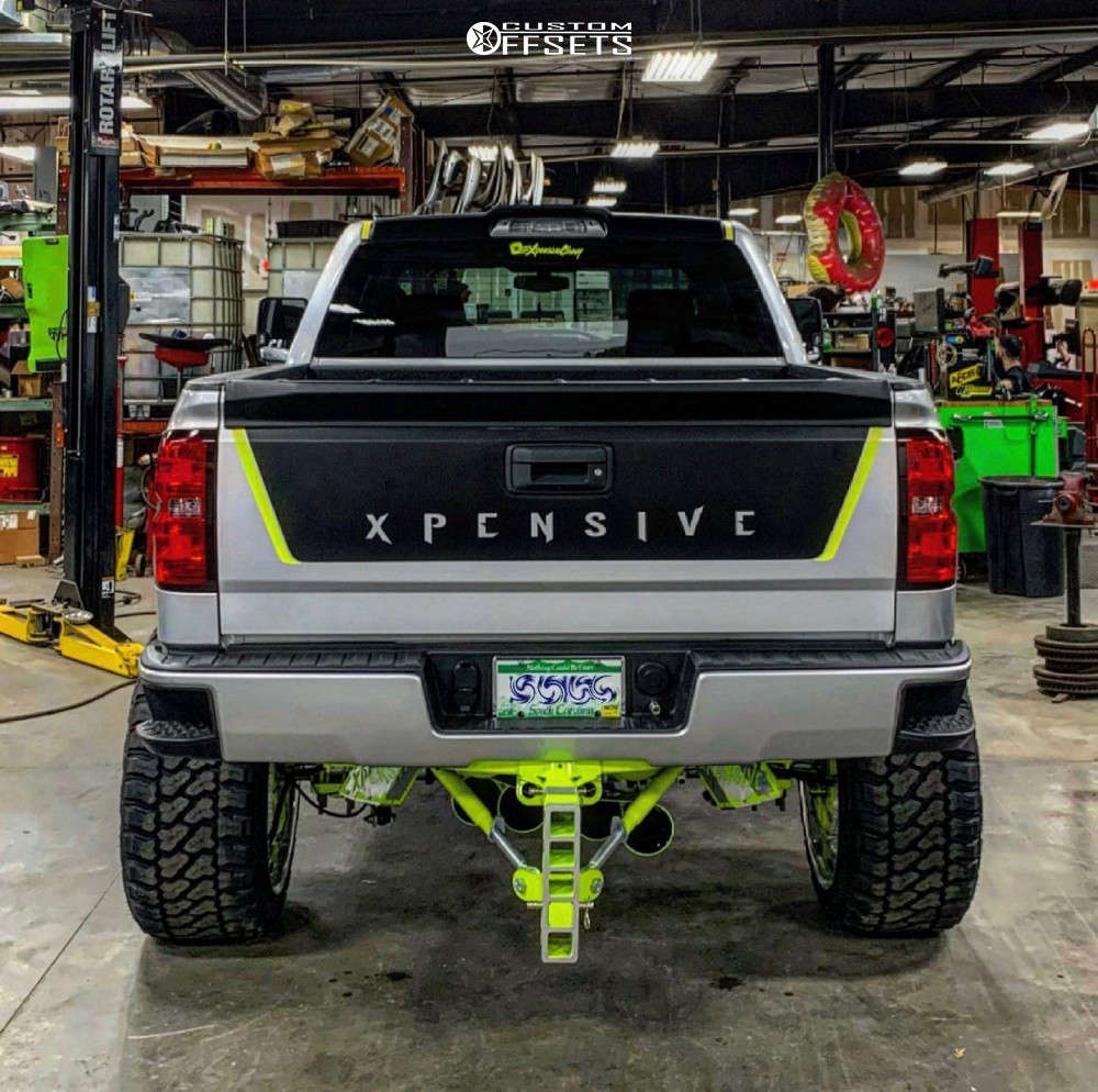 2016 Chevrolet Silverado 1500 with 26x14 TIS Forged F102 and 37/14.5R26 ...