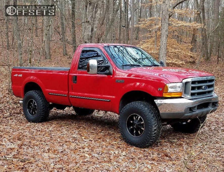 1999 Ford F-350 Super Duty with 17x9 10 MKW M81 and 37/12.5R17 Mastercraft Courser MXT and ...