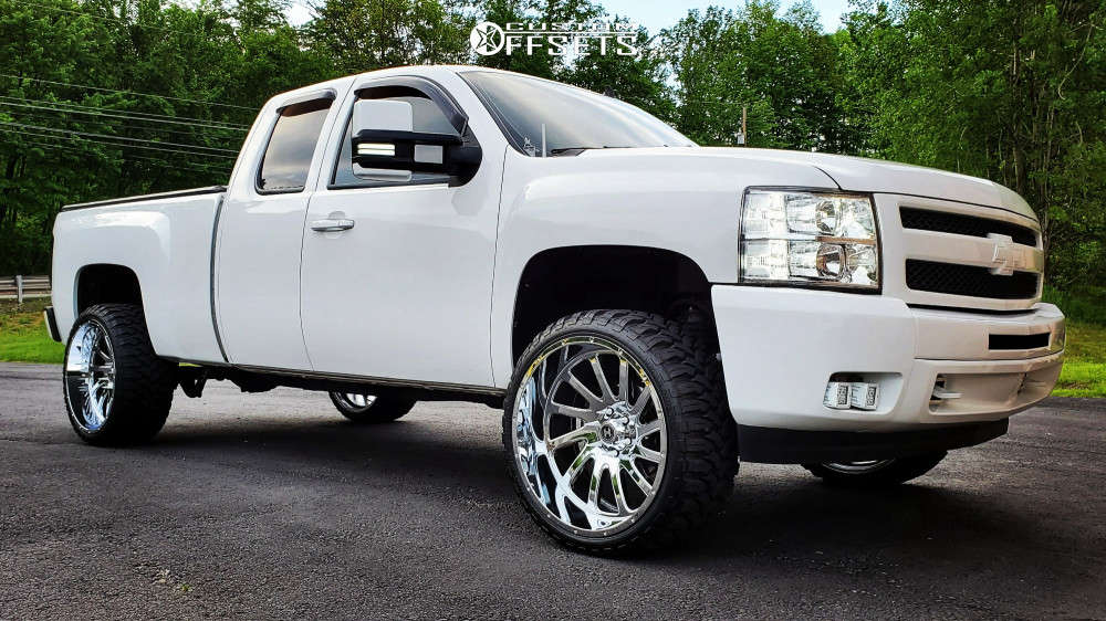 2012 Chevrolet Silverado 1500 with 24x12 -44 Hardcore Offroad Hc15 and ...