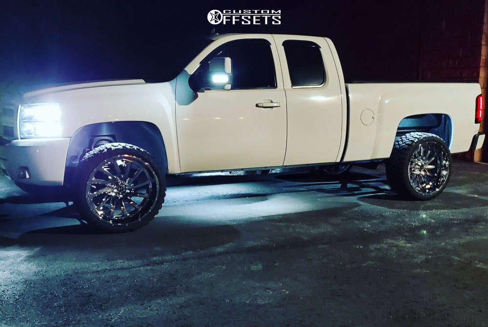 2012 Chevrolet Silverado 1500 with 24x12 -44 Hardcore Offroad Hc15 and ...